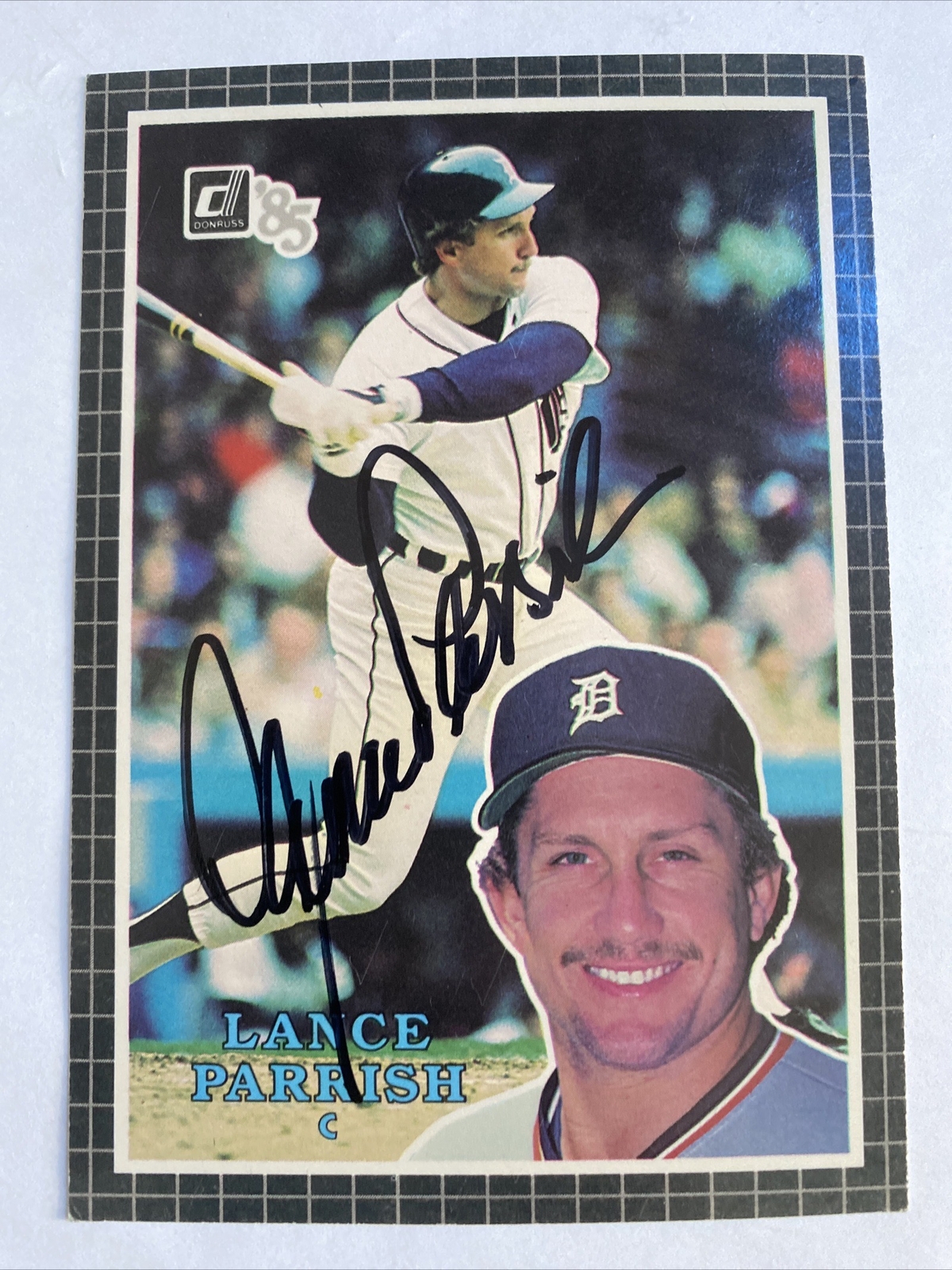 1985 Donruss Action All-Stars #53 Lance Parrish AUTOGRAPHED Card ...