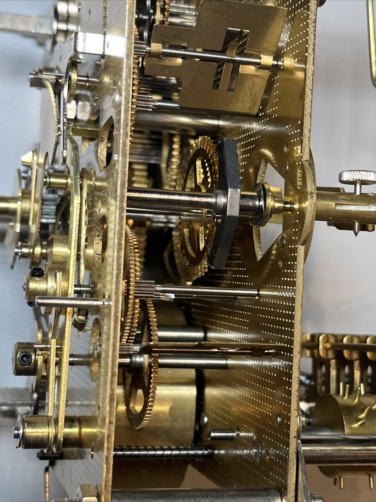 NOS Hermle Reguladora 1451-050 43cm Triple Chime Clock Movement FOR ...