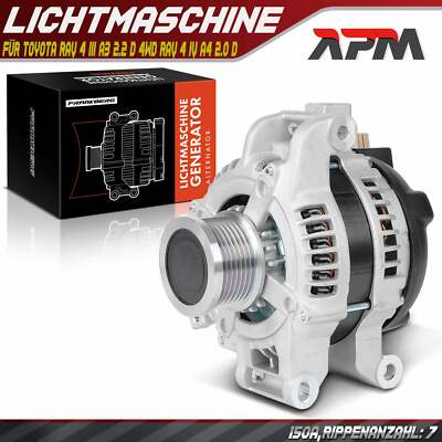 Lichtmaschine Generator 150A für Toyota RAV 4 III A3 2.2 D 4WD RAV 4 IV ...