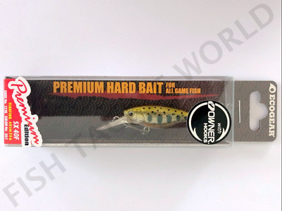 Ecogear SX40F #357 JDM Bream Shad Crank Bait - with Owner Treble Hooks ...