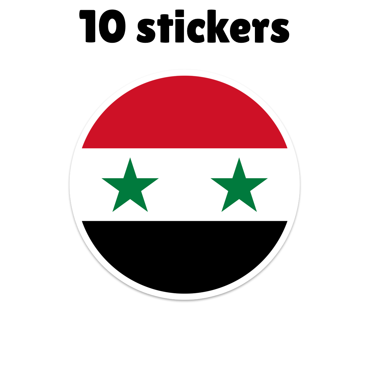 Syria Round Circle Flag Sticker Decal Vinyl Fade & Waterproof | eBay