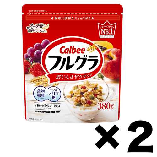 Calbee FruGra Fruits Mix Granola 2Pack Set 380g 5Fruits 5Grains Made in ...