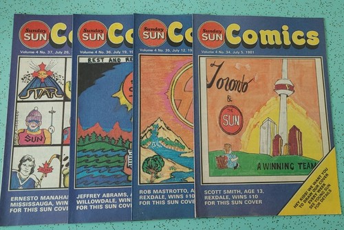 Vintage Sunday Sun Toronto Sunday Comics Booklet July 1981 4 Issues | eBay