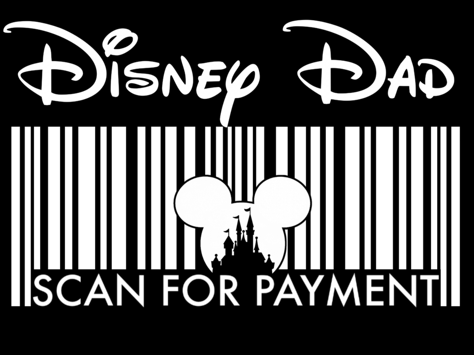 Disney Dad Scan for Payment Iron on Transfer | eBay