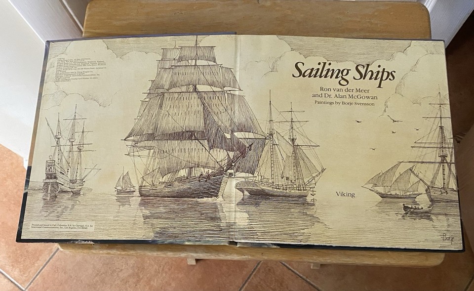 1984 Sailing Ships Ron van der Meer McGowan 3-Dimensional Pop Up Book ...