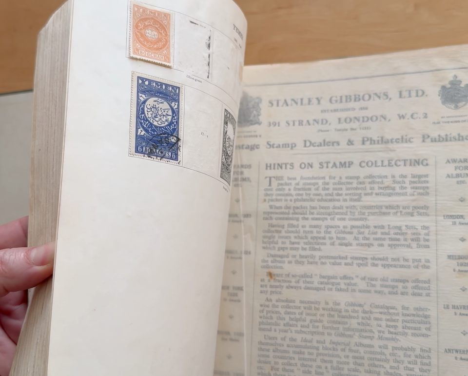 New Ideal Stamp Album Foreign from 1931-36 approx 600 stamps. Good ...