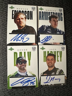 Marcus Ericsson Armstrong Conor Daly JH Signed Parkside 2025 Indy Card ...
