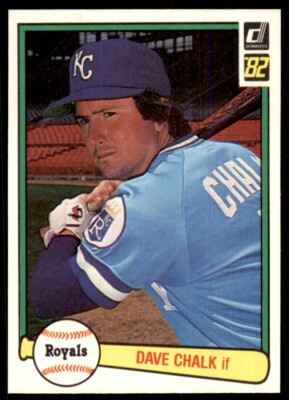 1982 Donruss Baseball Card Dave Chalk L Kansas City Royals #590 | eBay