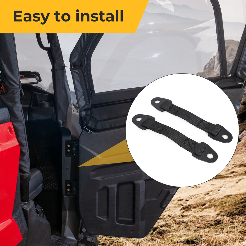 2PCS Door Tether Open Limiter Straps For Honda Pioneer All SXS1000 2016 ...