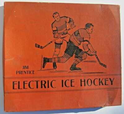Vintage 1940 Jim Prentice Electric Hockey Game with Original Box | eBay