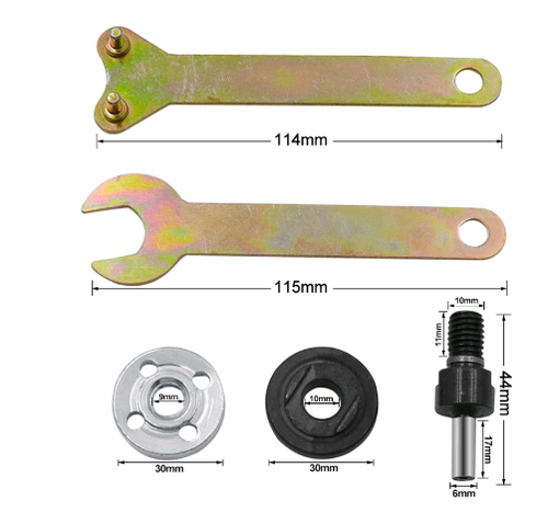 5 Piece Disc Angle Grinder Wrench Nut Spanner Tool Set | eBay