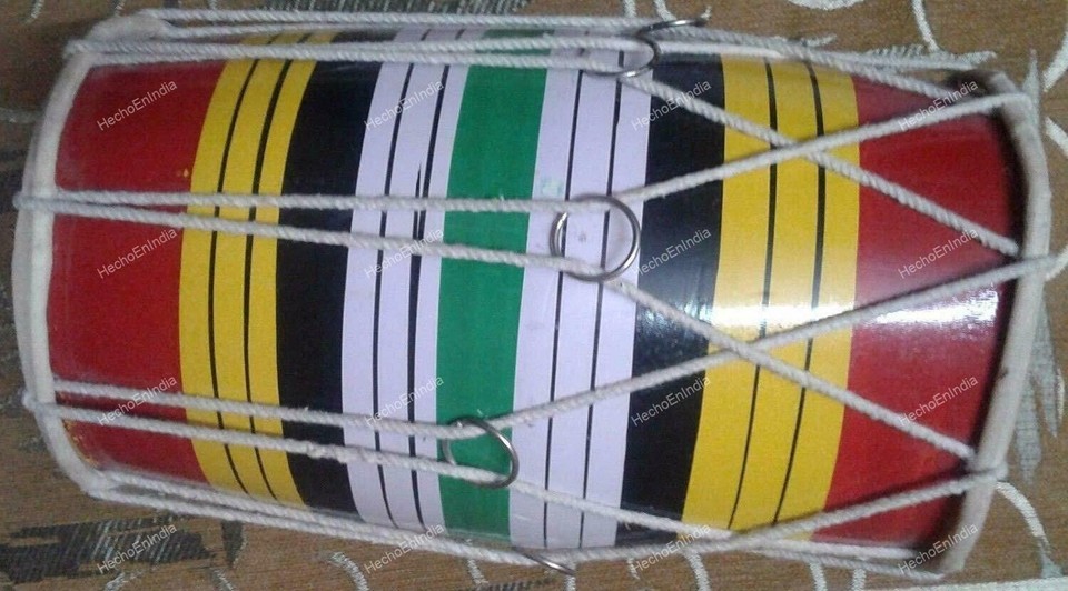 Indian Wood Rope Melody Baby Dholak/Dholki Indian Musical Instrument ...