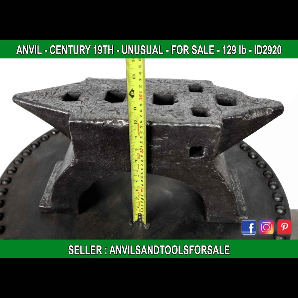 ANVIL - CENTURY 19TH - UNUSUAL - 129 lb - ID2920 | eBay