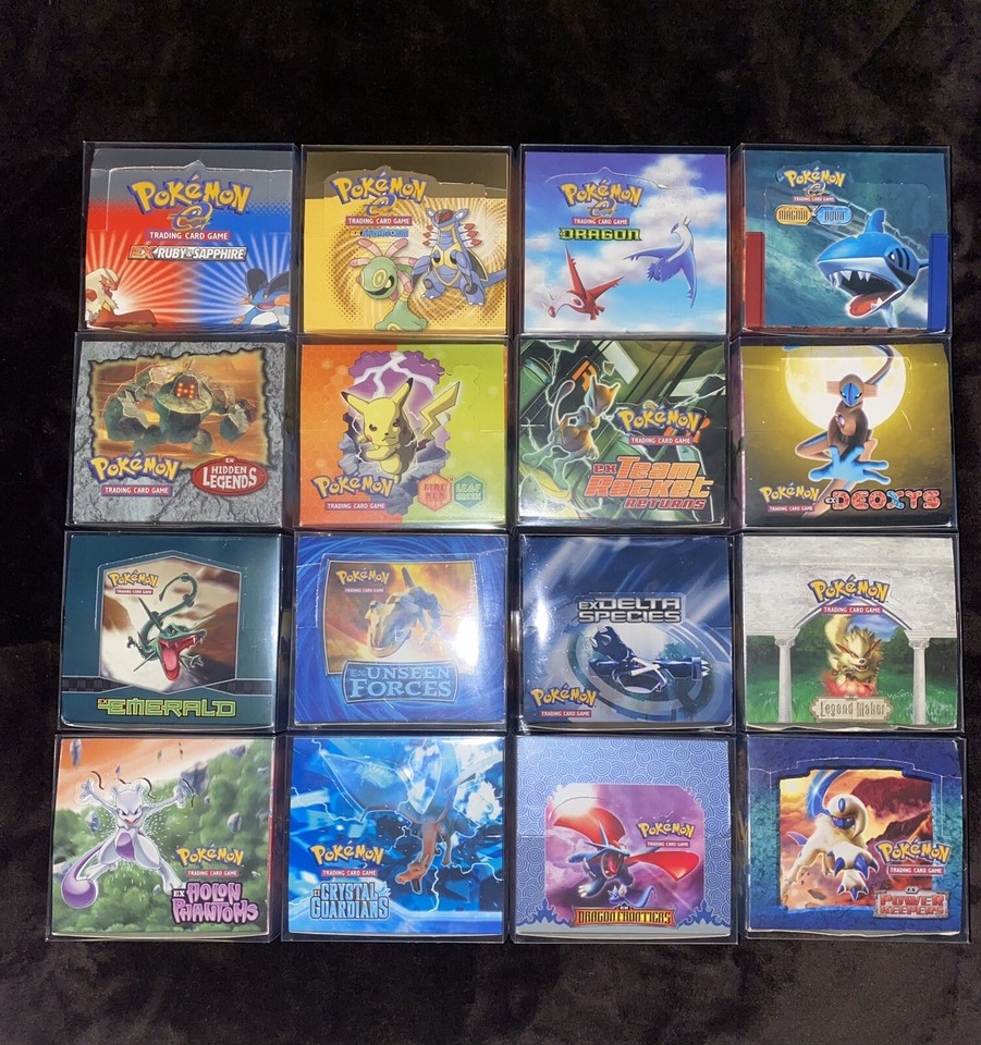 💎MASTER SET - Pokémon Empty Booster Box Collection - 100+ Boxes! 1999 ...