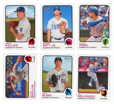 2022 Topps Heritage KANSAS CITY ROYALS High Number Team Set • 10 CARDS ...