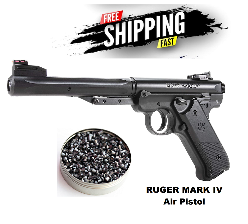 Ruger Mark IV Pellet Pistol 360 FPS Break Barrel Power Spring Air Gun ...