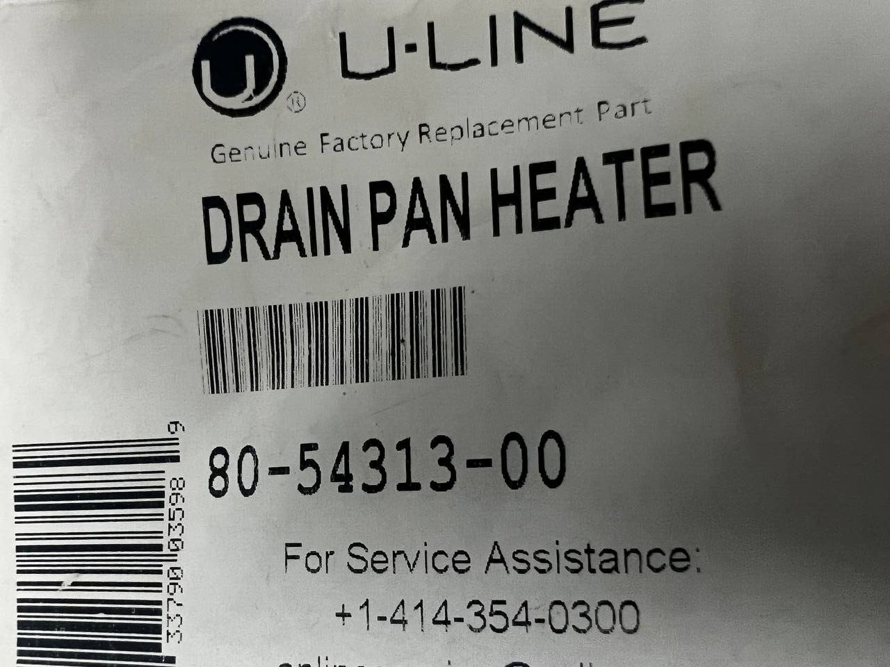 80-54313-00 Uline Drain Pan Heater Genuine OEM UL80-54313-00 for sale ...