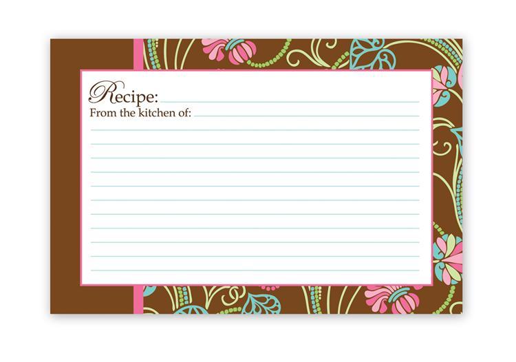 Brownlow Designer Recipe Cards ~ 4 x 6 Size ~ VARIOUS DESIGNS ~ FREE ...