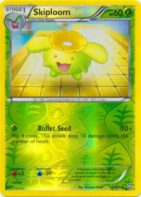 Reverse Holo Skiploom 2/124 Uncommon Dragons Exalted Pokemon TCG | eBay