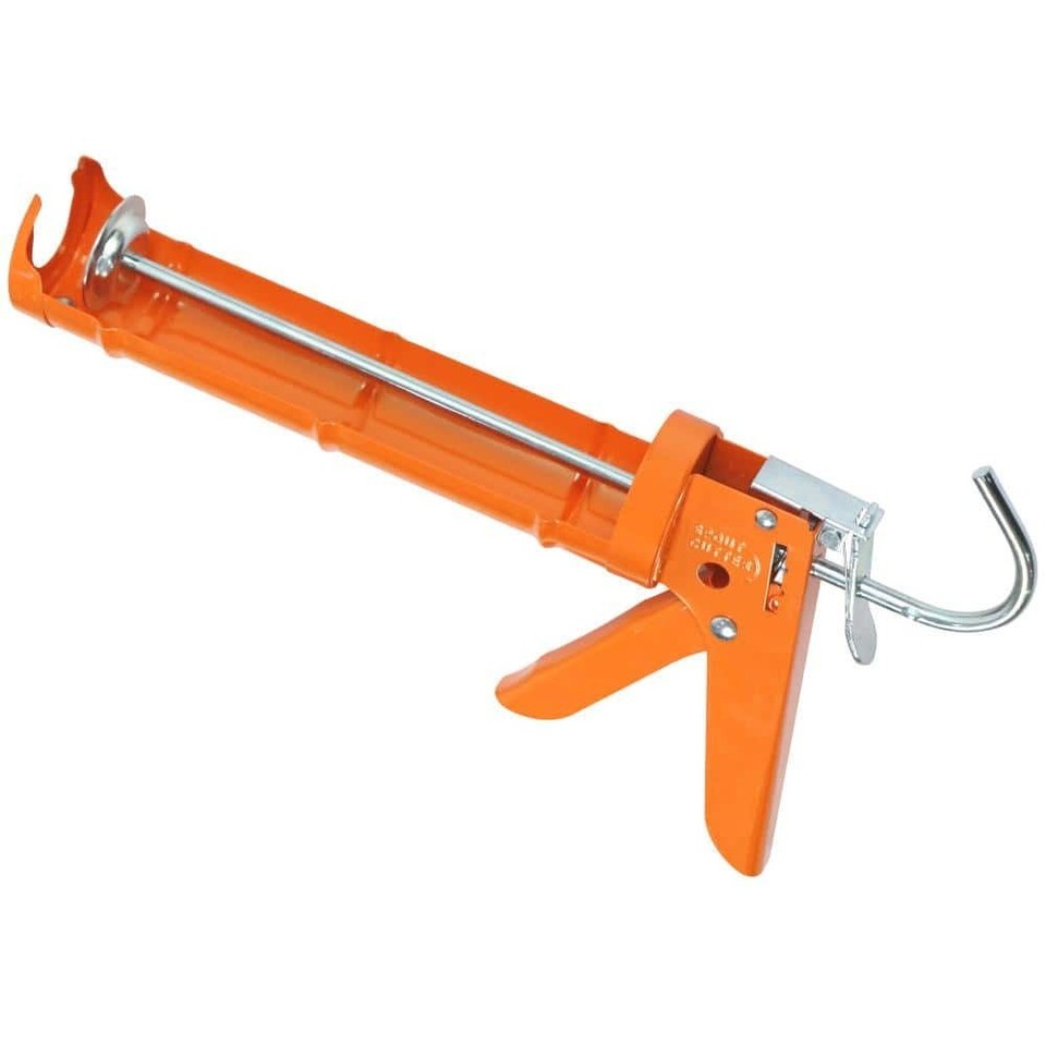 Dripless Smooth Rod Acrylic and Silicone Caulk Gun 10 oz Built-in Spout ...