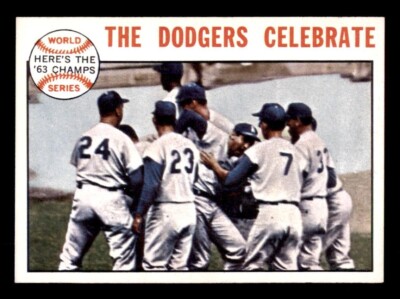 1964 Topps Baseball #140 World Series (The Dodgers Celebrate) EX *e2 | eBay