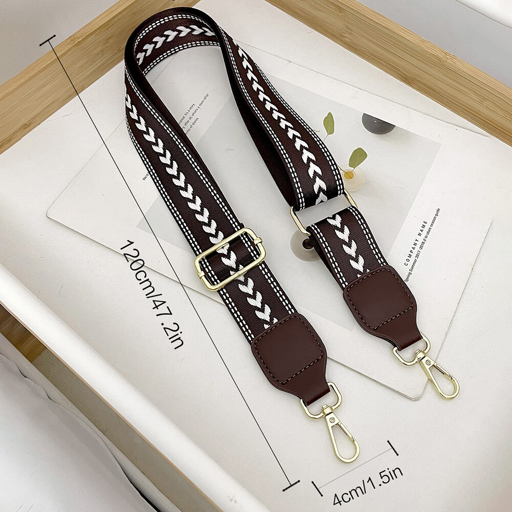 Women Jacquard Embroidered Shoulder Strap for Bags Strap Replacement ...