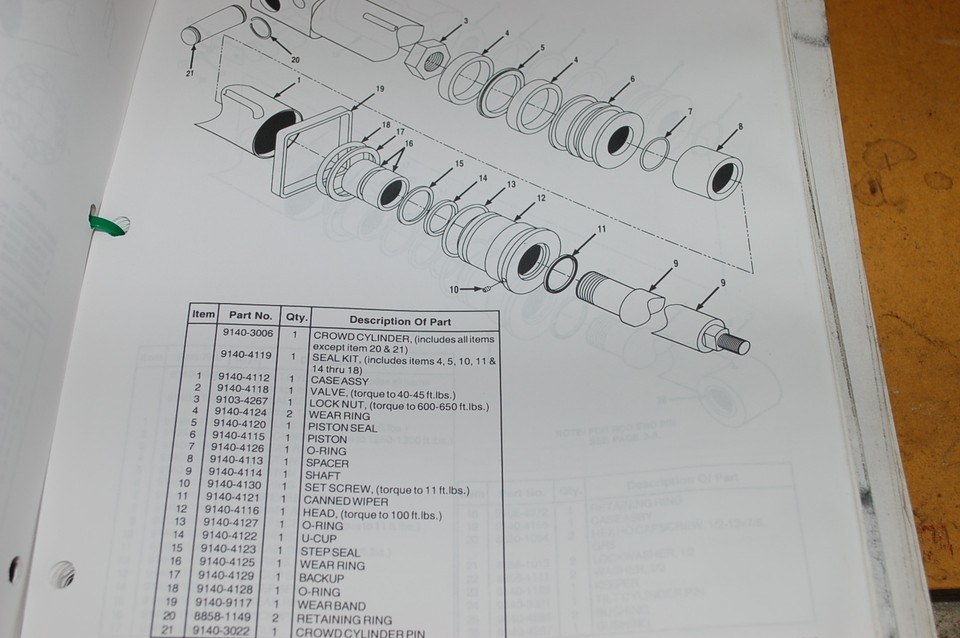 GRADALL SERIES H TELESCOPIC FORKLIFT Material Handler Parts Manual book ...