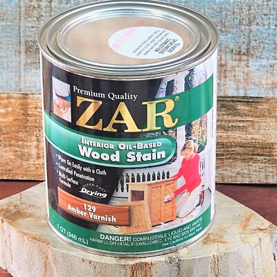 ZAR Oil Based Interior Wood Stain 129 Amber Varnish Quart 946 ml ...
