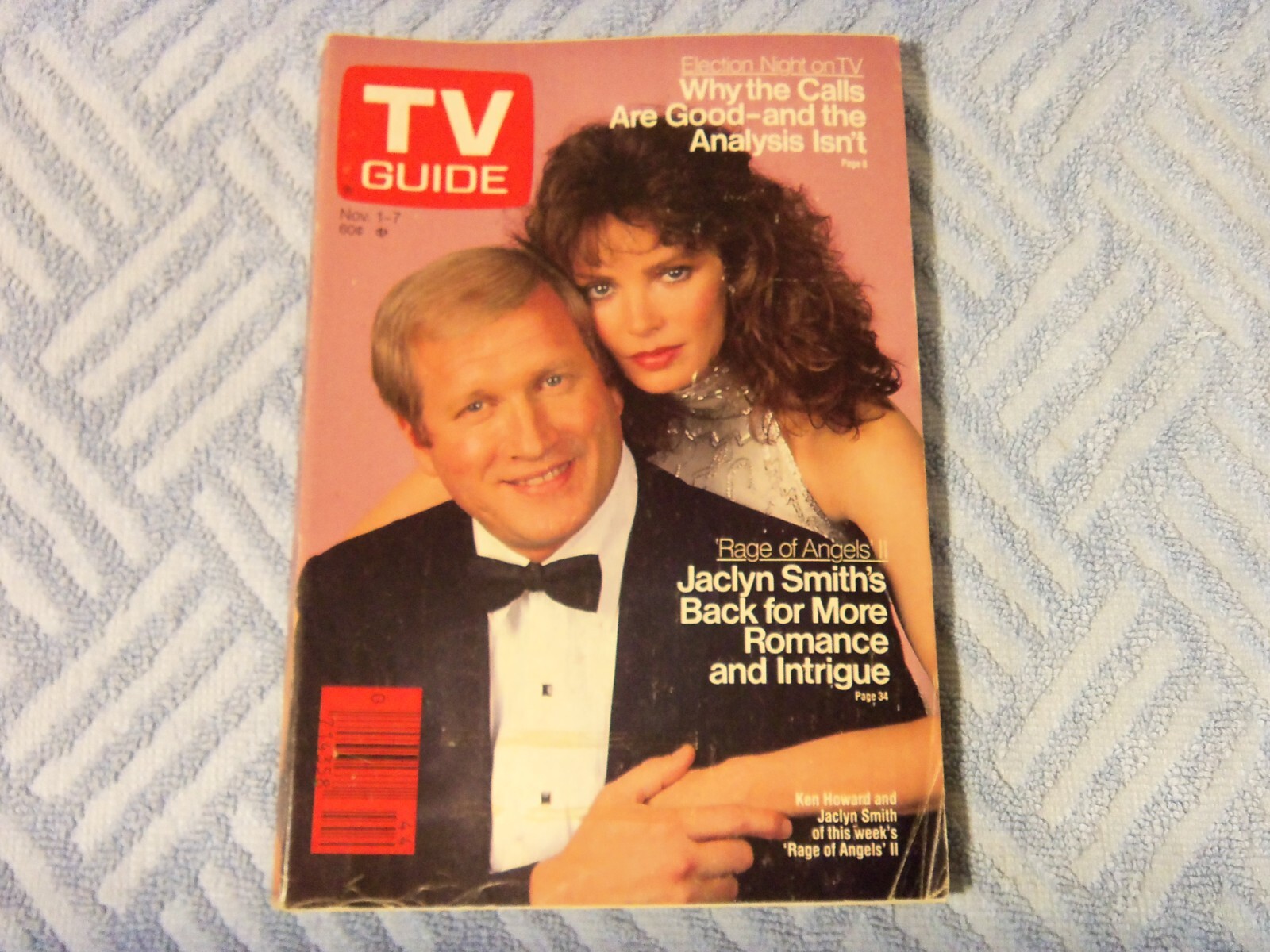 VINTAGE TV GUIDE MAGAZINE NOV 1-7 , 1986 JACLYN SMITH COVER | eBay