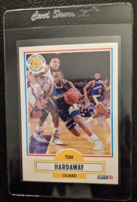 1990 FLEER #63 TIM HARDAWAY ROOKIE CARD RC GOLDEN STATE WARRIORS HOF | eBay