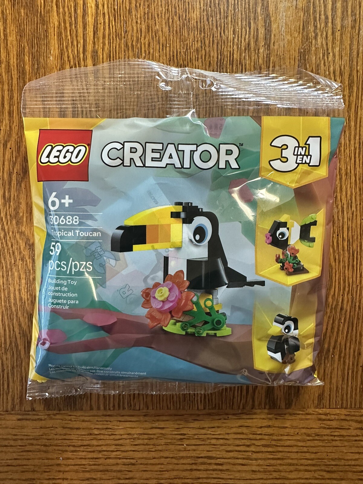 LEGO: Tropical TOUCAN Bird Parrot Creator 3 in 1 GWP New/Sealed Polybag ...