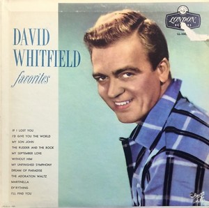DAVID WHITFIELD Favorites VINYL LP Original AMERICAN London FFFR 1957 ...