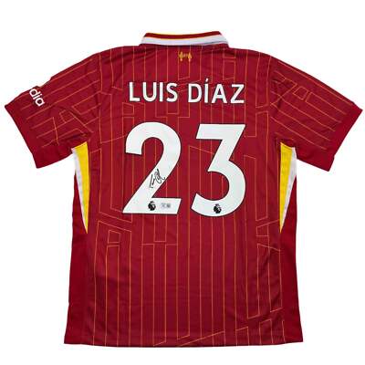 Autographed/Signed Luis Diaz Liverpool Red Soccer Jersey Beckett BAS ...