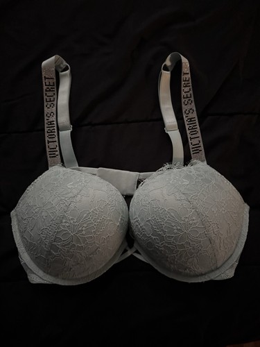 VICTORIA'S SECRET Bombshell Add-2-cups Lace Shine Strap Push Up Bra ...