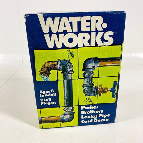 Vintage WATER WORKS Leaky Pipe Card Game - 1976 Parker Brothers, 99% ...