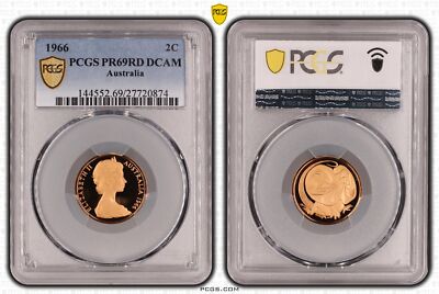 Australia 1966 2C Proof Coin PCGS PR69RD DCAM 2nd Eq Pop #0874 | eBay Australia