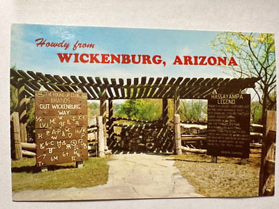 Vintage Postcard--ARIZONA--Wickenburg--Howdy From--Wishing Well | eBay