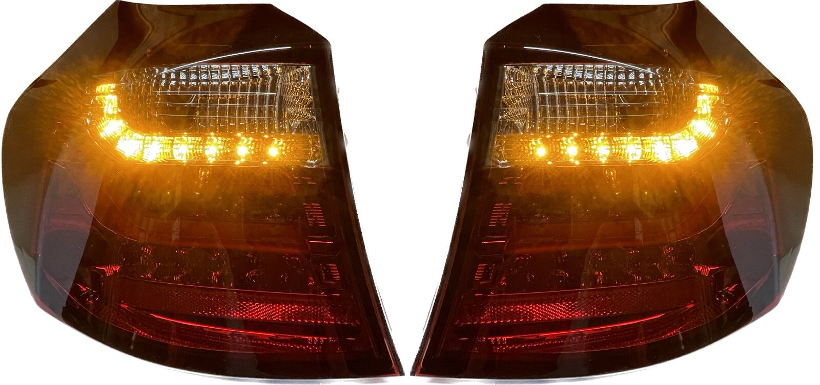 Back Rear Tail Lights Pair Set Clear Red Black BMW E81 E87 04-11 for ...