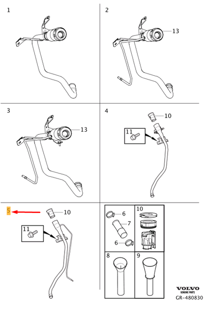 VOLVO XC60 MK2 FUEL FILLER PIPE 32242544 GENUINE for sale online | eBay