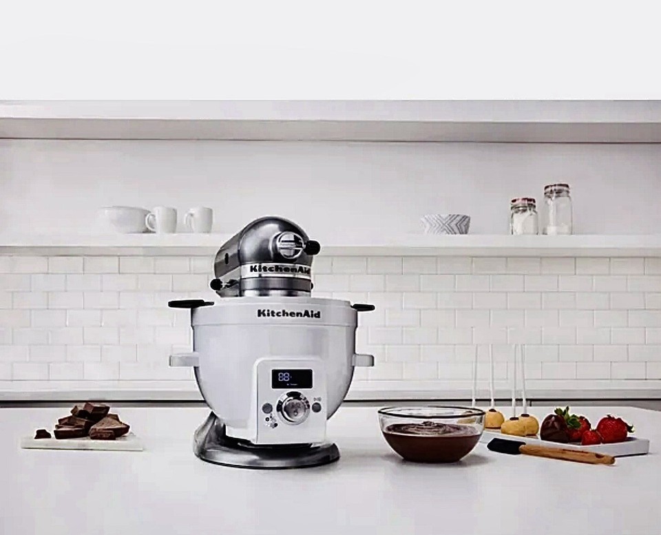 NEW RARE KitchenAid Precise Heat Mixing Bowl w/Lid Model KSM1CBT | eBay