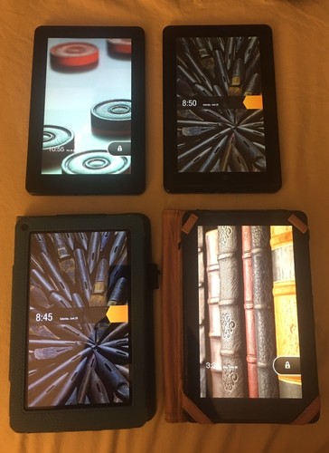 Lot of 4 Working Amazon Kindle Fire 1st Generation Tablets (D01400) | eBay