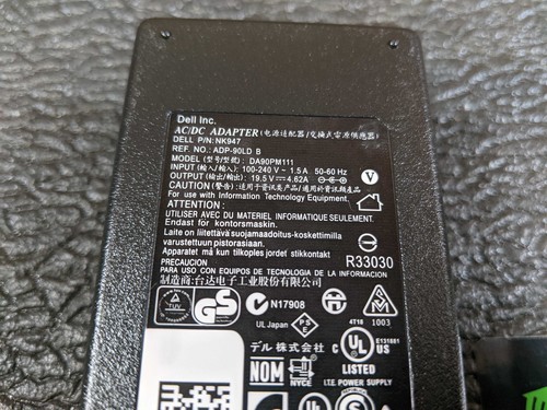 NEW DELL Laptop Charger AA90PM111 LA90PM111 DA90PM111 90W AC Adapter 7 ...