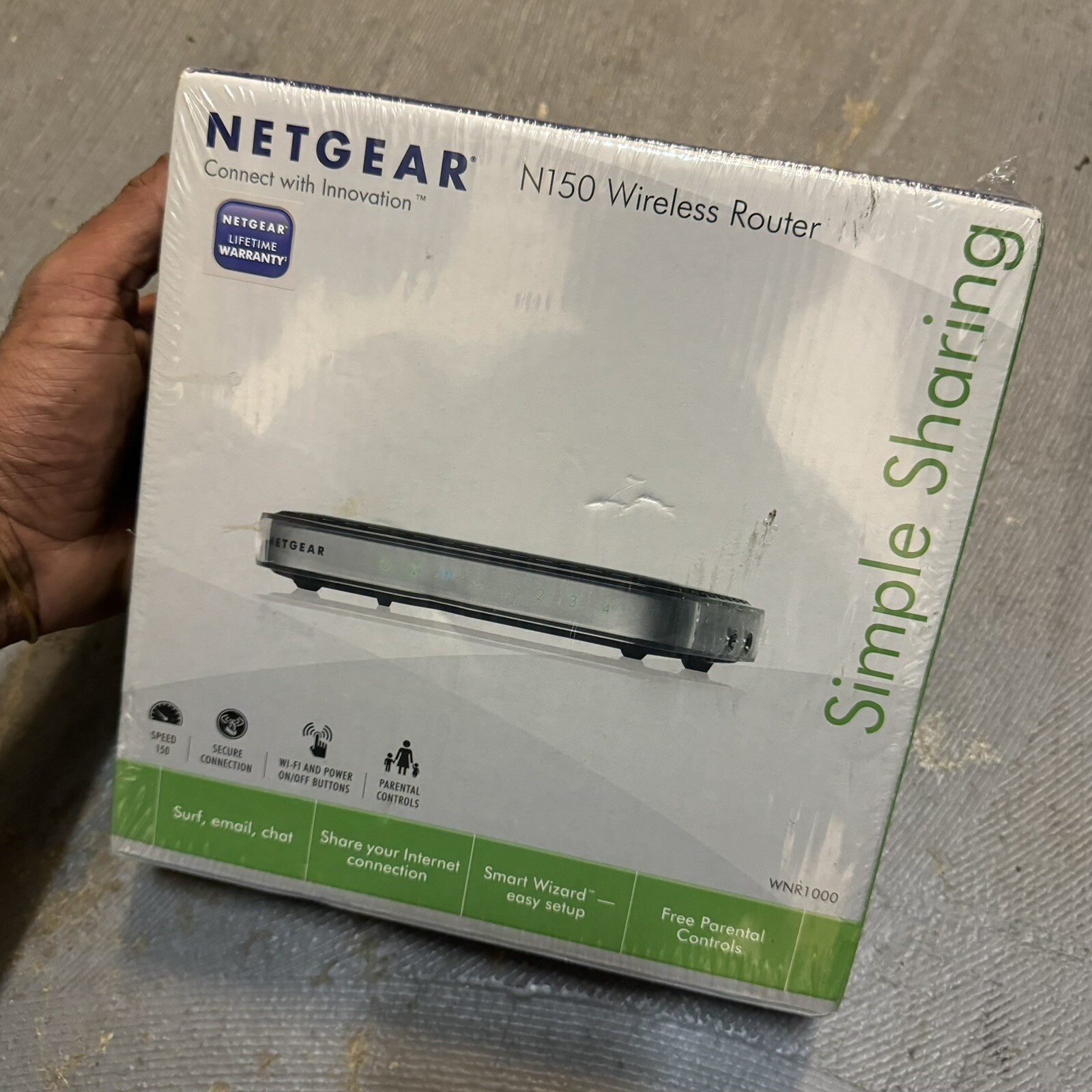Netgear N150 150 Mbps 4-Port 10/100 Wireless N Router (WNR1000) (new ...