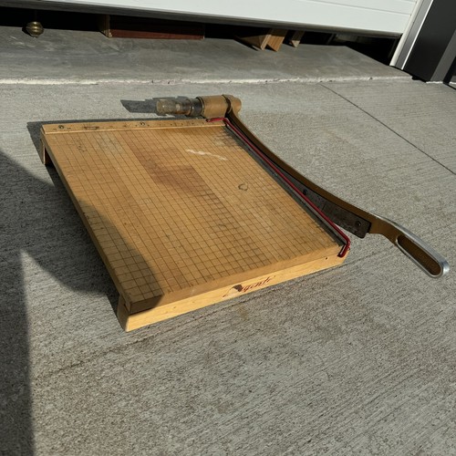 Vintage 15” Ingento Guillotine Style Paper Cutter #1142 Good Condition ...