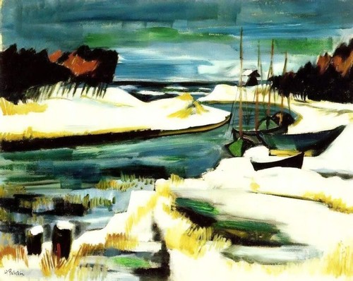 On Baltic Shore Max Pechstein 1921 German Expressionist Coastal ...