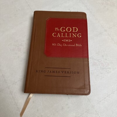 The God Calling 365-Day Devotional Bible Leather Bound, Gilded Edge ...