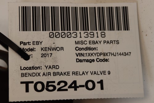 2013-2022 KENWORTH T680 PACCAR BENDIX AIR BRAKE RELAY VALVE T-294859-E ...