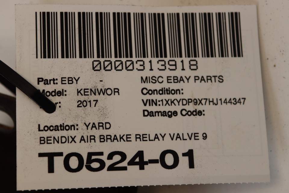 2013-2022 KENWORTH T680 PACCAR BENDIX AIR BRAKE RELAY VALVE T-294859-E ...