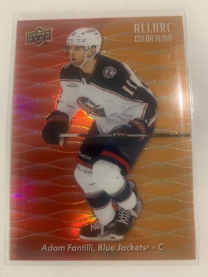 2023-24 Allure Color Flow Red-Orange #CF-5 Adam Fantilli Rookie | eBay