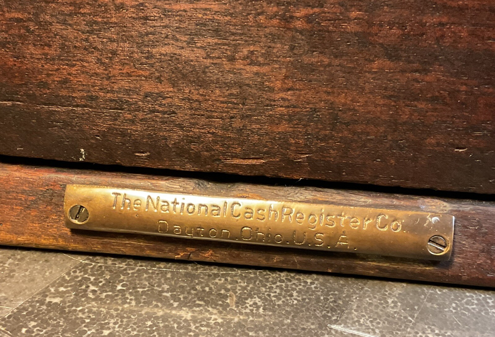 Antique National Cash Register NCR Model 711 Wood Grain Barber Shop ...